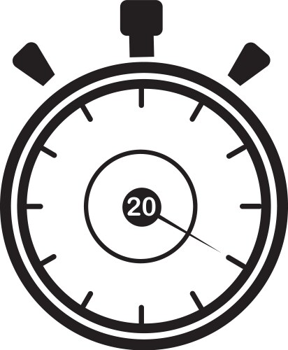 Stopwatch stop watch timer logo icon design Vector Image