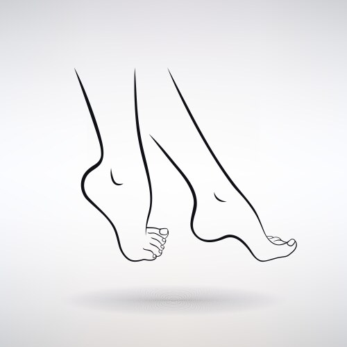 Foot Outline Feet Vector Images (over 2,400)