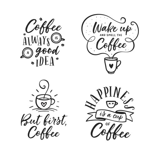 Coffee Quotes Vector Images (over 12,000)