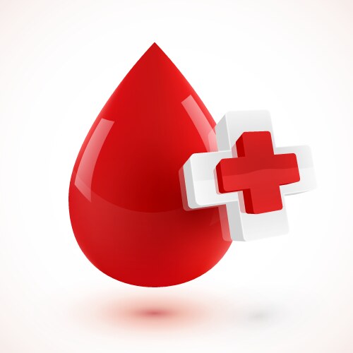 Blood blot realistic composition Royalty Free Vector Image