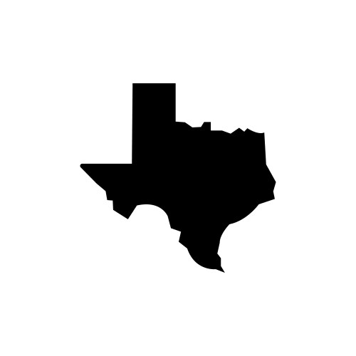 Texas map icon Royalty Free Vector Image - VectorStock