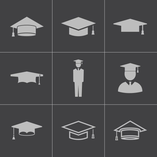 Graduation Cap Black and White Vector Images (over 31,000)