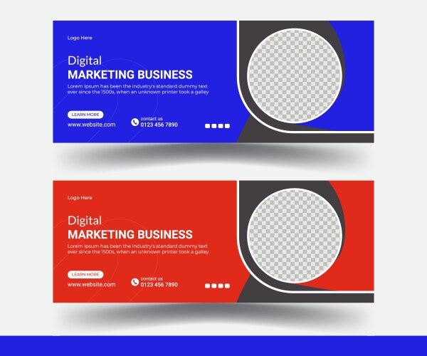 Facebook Post Template Vector Images (over 3,300)