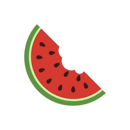 Watermelon realistic icon Royalty Free Vector Image