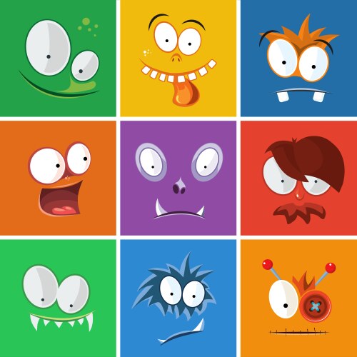 Cartoon Faces Funny Vector Images (over 410,000)
