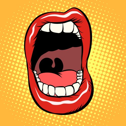 Cartoon Open Mouth Vector Images (over 15,000)