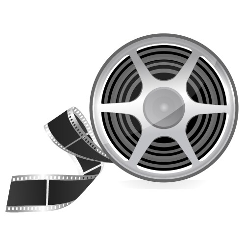 Film reel Royalty Free Vector Image - VectorStock