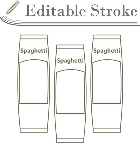 Spaghetti package icon Royalty Free Vector Image