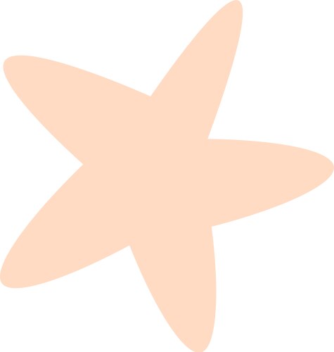 Mid century modern star shape Royalty Free Vector Image