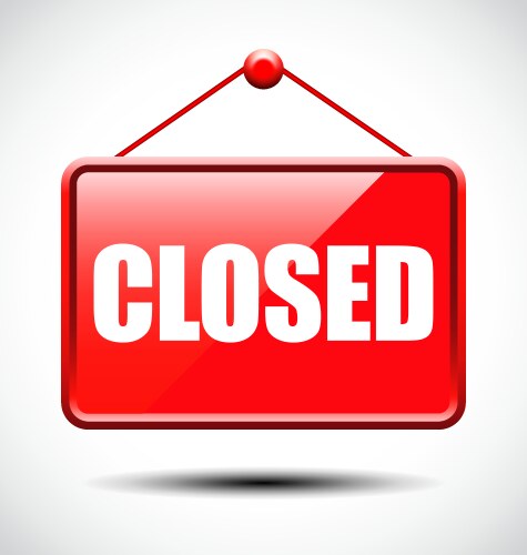 Colorful hanging cardboard tags - closed Vector Image