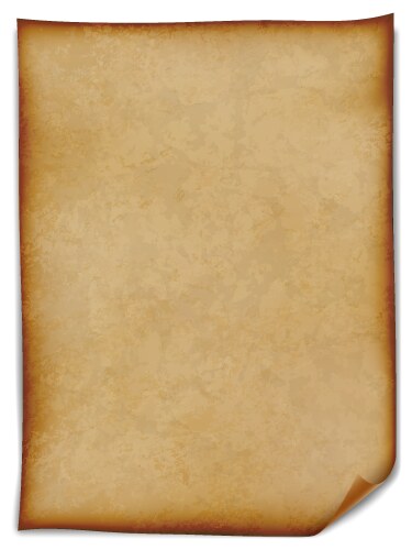 Old paper or parchment scroll ancient papyrus Vector Image