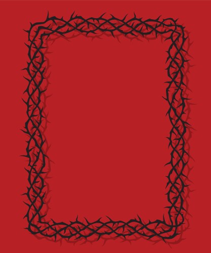 Crown thorns and roses Royalty Free Vector Image