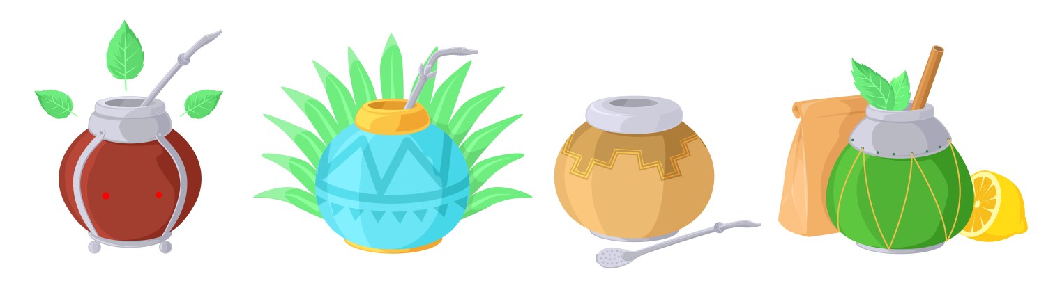 Mate tea Royalty Free Vector Image - VectorStock