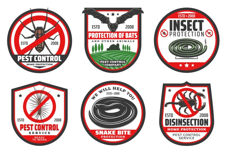 Mosquito and pest control banner Royalty Free Vector Image