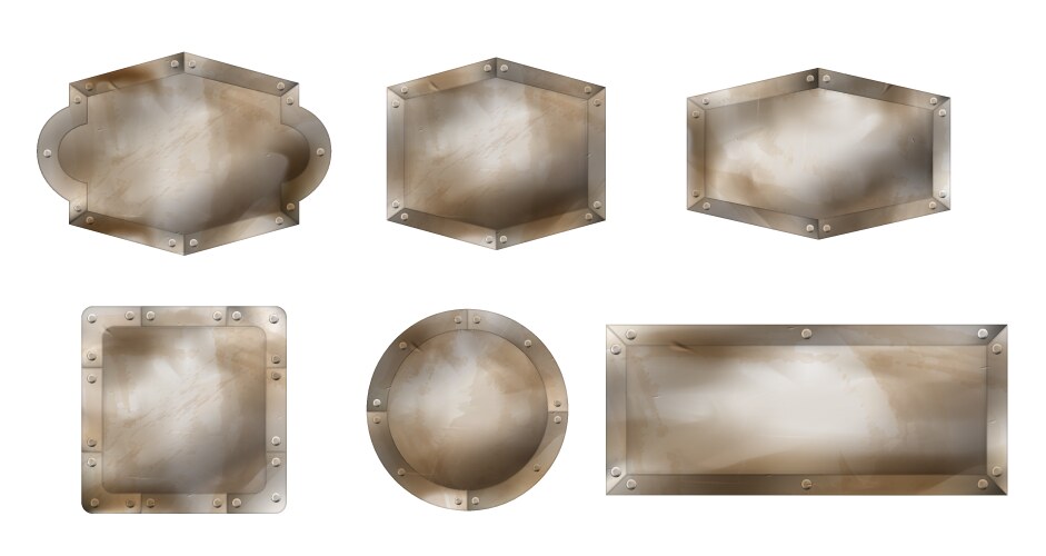 Old rusty bolts screw hardware rust metal texture Vector Image