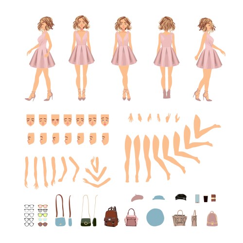 Character for Animation Body Parts Vector Images (over 4,700)