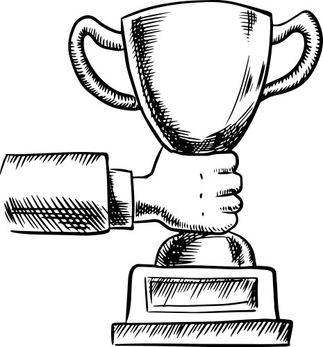 Hand Trophy Vector Images Over 13 000