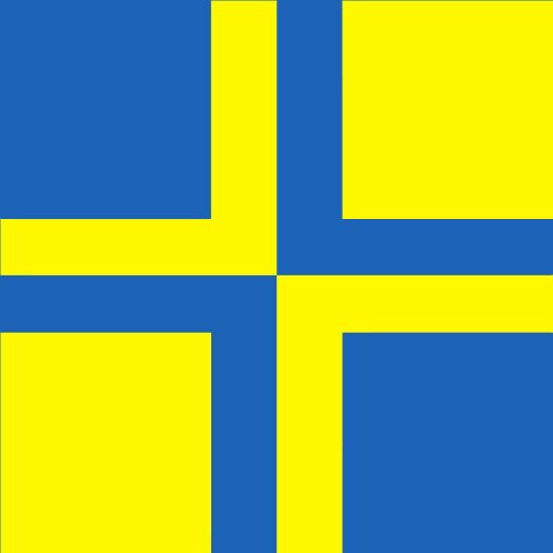 Flag of the municipality bellinzona canton Vector Image