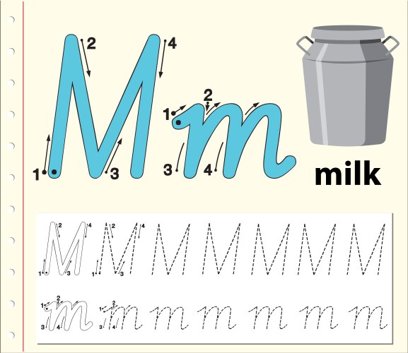 Letter M Worksheets Vector Images (over 390)