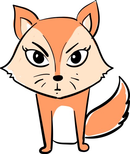Angry fox Vector Images & Graphics for Commercial Use | VectorStock
