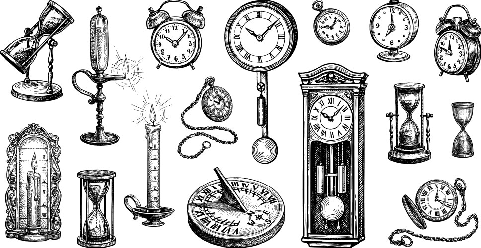Pendulum Clock Drawing Vector Images (over 980)