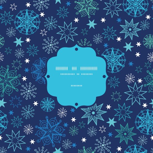Falling snow vertical frame seamless pattern Vector Image