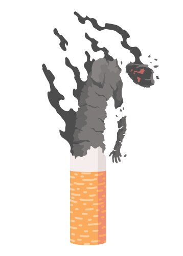 Smoking dangers icon awareness about Royalty Free Vector