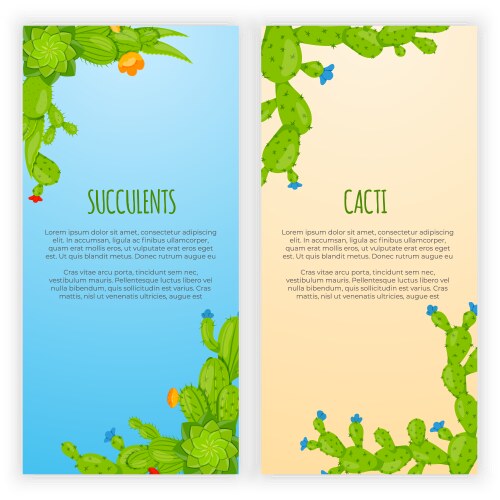 Set of three vertical floral banners Royalty Free Vector