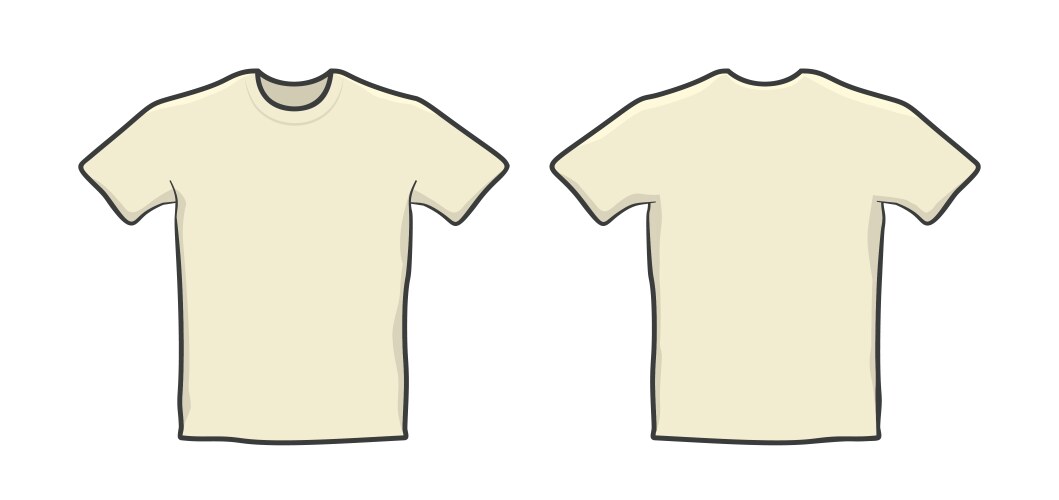 T-Shirt Template Front and Back Vector Images (over 16,000)