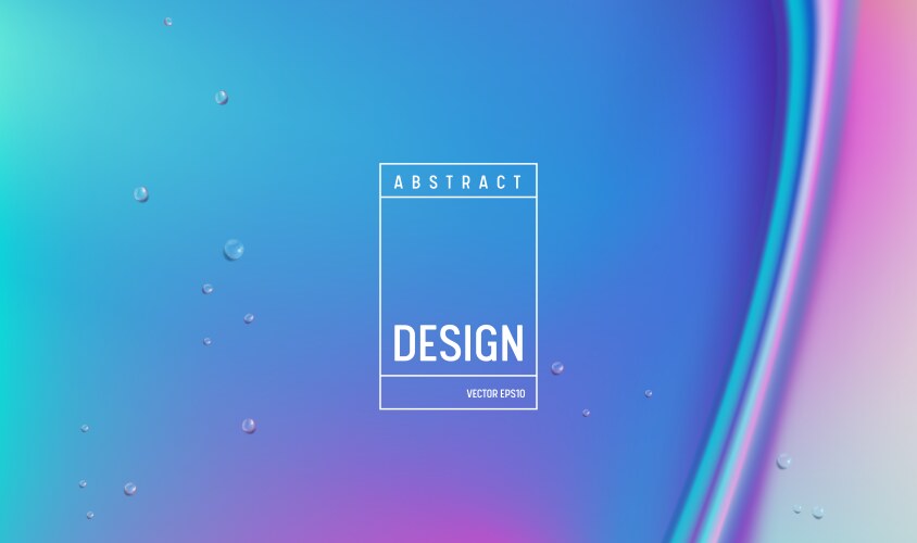 Liquid gradient color background design fluid Vector Image