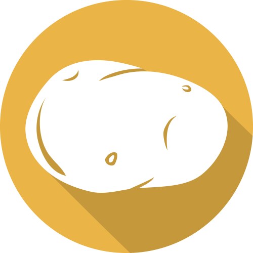 Potato vegetable icon Royalty Free Vector Image