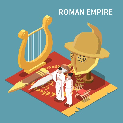 Ancient roman set Royalty Free Vector Image - VectorStock