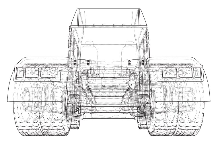 Semi Truck Front View Vector Images (over 610)