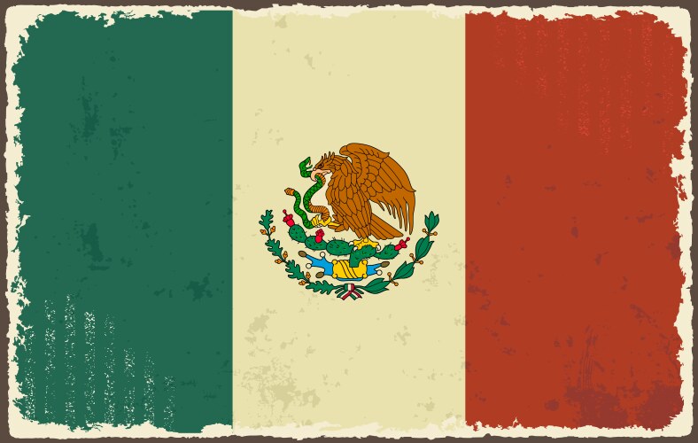 Mexico Flag Distressed Vector Images (48)