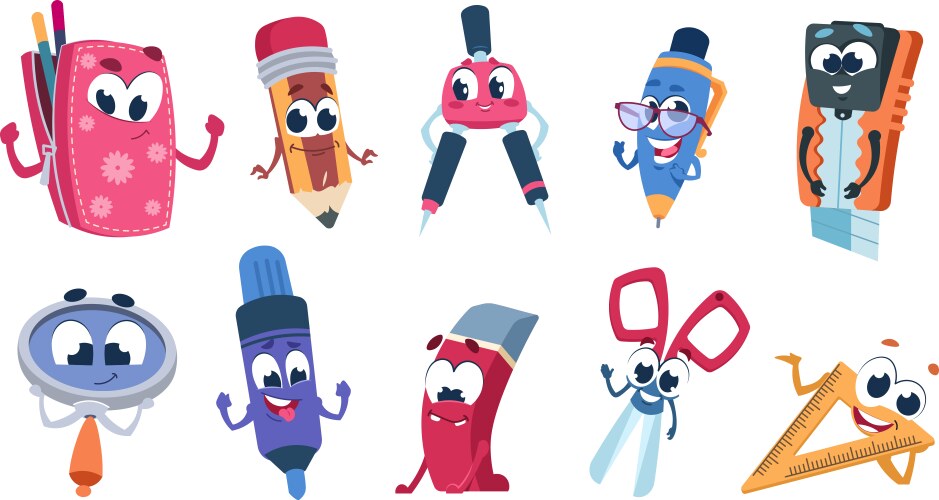 Cartoon Stationery Vector Images (over 24,000)