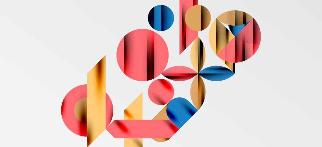 Geometric neo patterns abstract background Vector Image