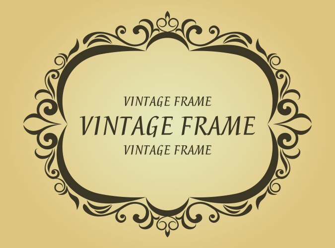 Elegant royal frame Royalty Free Vector Image - VectorStock