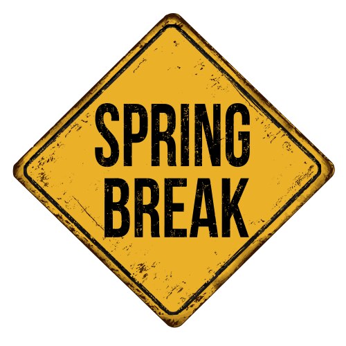 Time for a break vintage rusty metal sign Vector Image