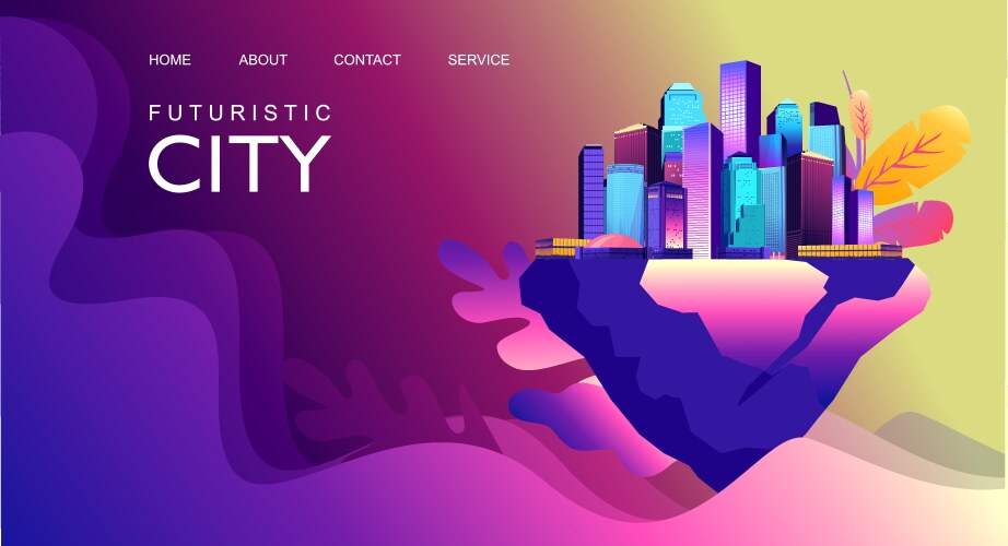 Abstract city banner Royalty Free Vector Image