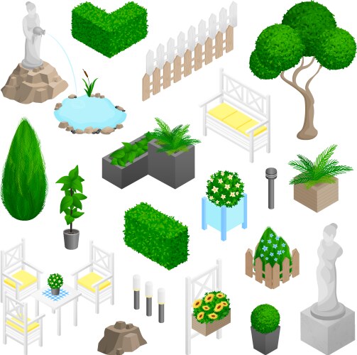 Landscape elements Royalty Free Vector Image - VectorStock