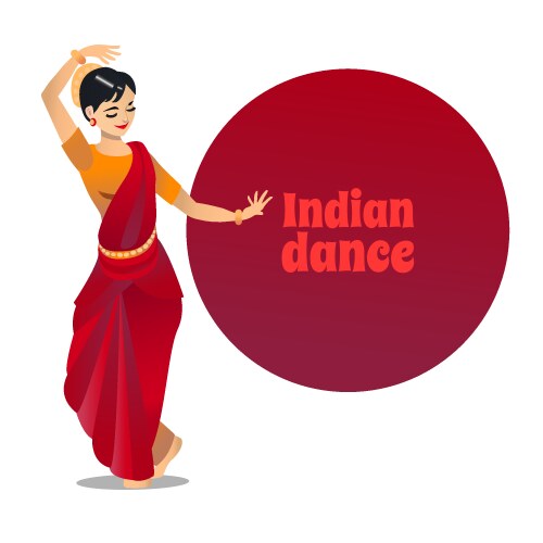 Indian Dancer - Bharatanatyam Sketch – Royalty-Free Vector | VectorStock