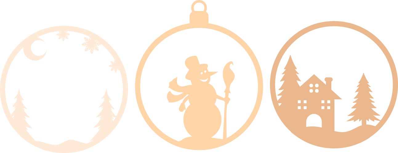 Laser Cut Christmas Ornament Vector Images (over 1,800)