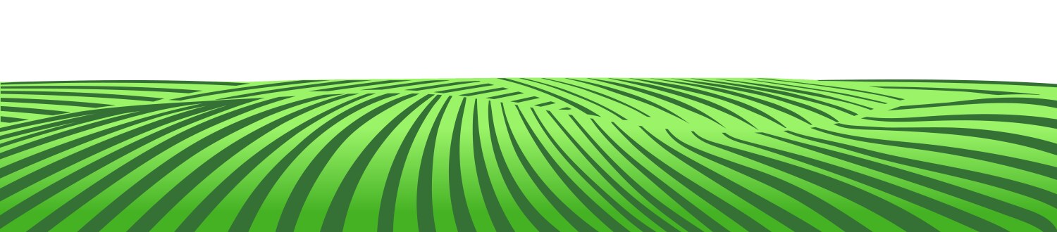 Farm field landscape on small hills furrows Vector Image