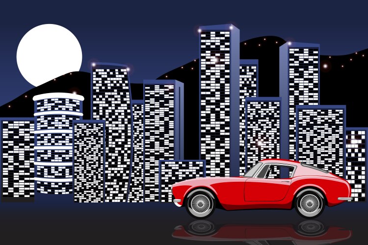 City Night Landscape Vector Images (over 21,000)