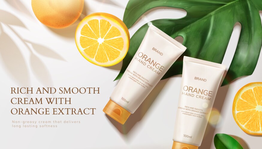 Skin Care Product Ad Template Royalty Free Vector Image