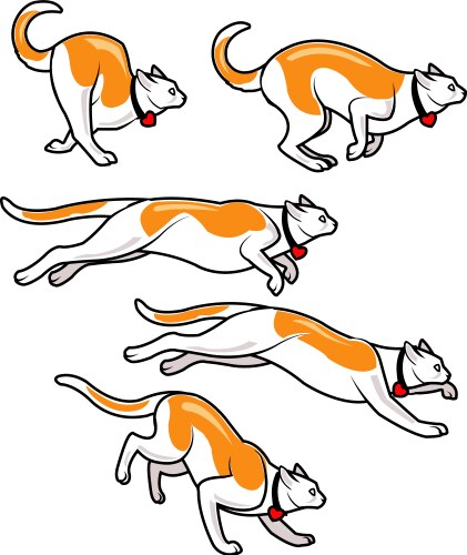 Running Sprite Vector Images (over 330)