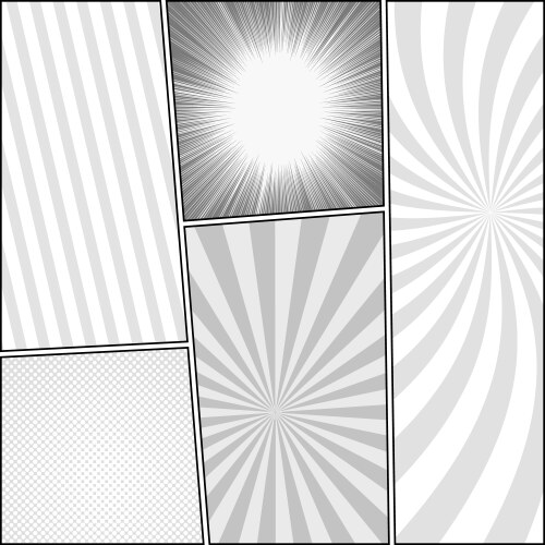 Black comic book transparent background Royalty Free Vector