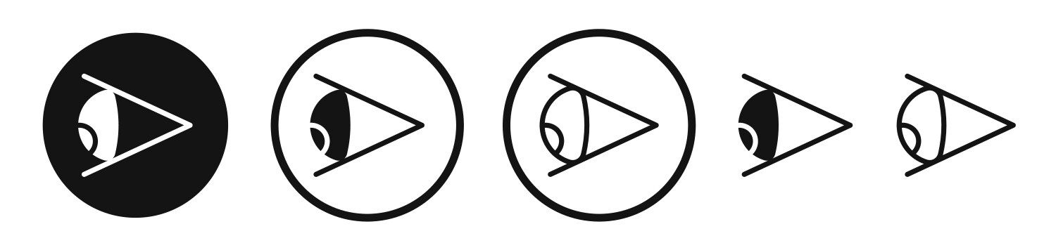 Eye side icon Royalty Free Vector Image - VectorStock