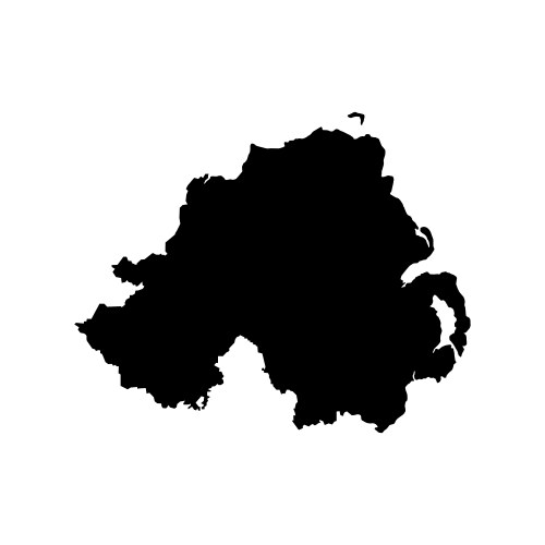 Outline Map of Northern Ireland Vector Images (over 530)