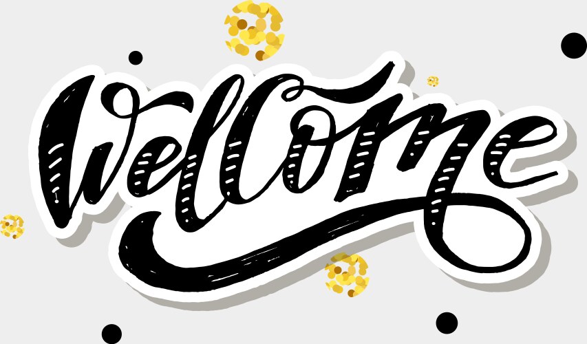 Welcome Gold Script Vector Images (over 220)